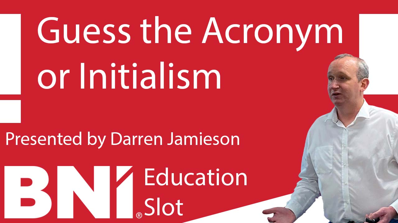 BNI Education Slots | Videos and Scripts for you to use